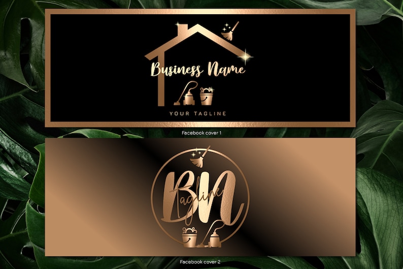 Gold Cleaning Service Logo, Premade Housekeeper Design - Etsy