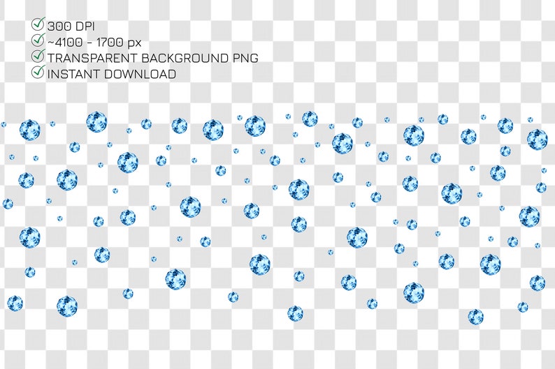 Diamond Clipart Diamond Confetti Overlays PNG Diamonds - Etsy