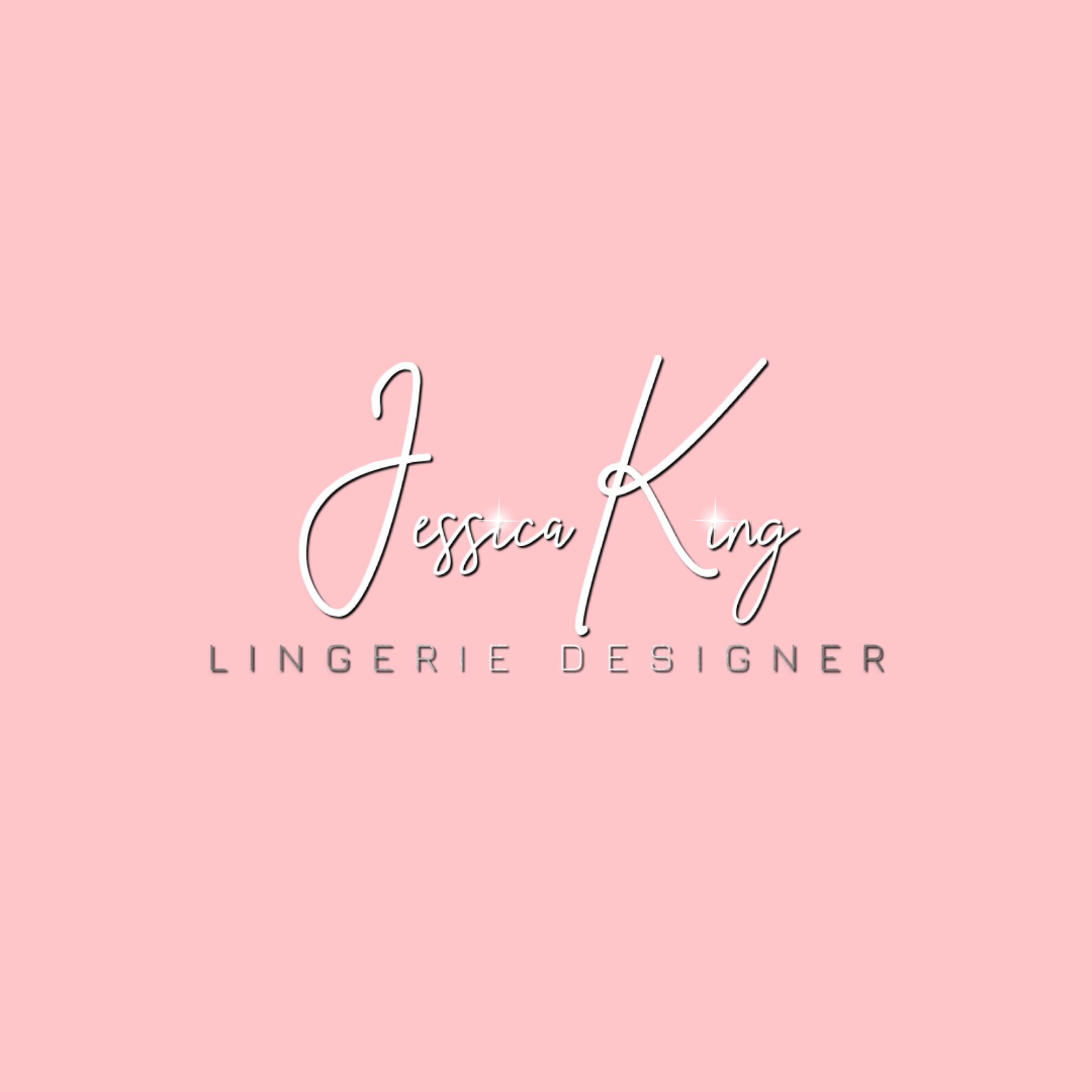 Blush Pink Logo Rose Premade Logo Sparkle Glam Logo Pink - Etsy