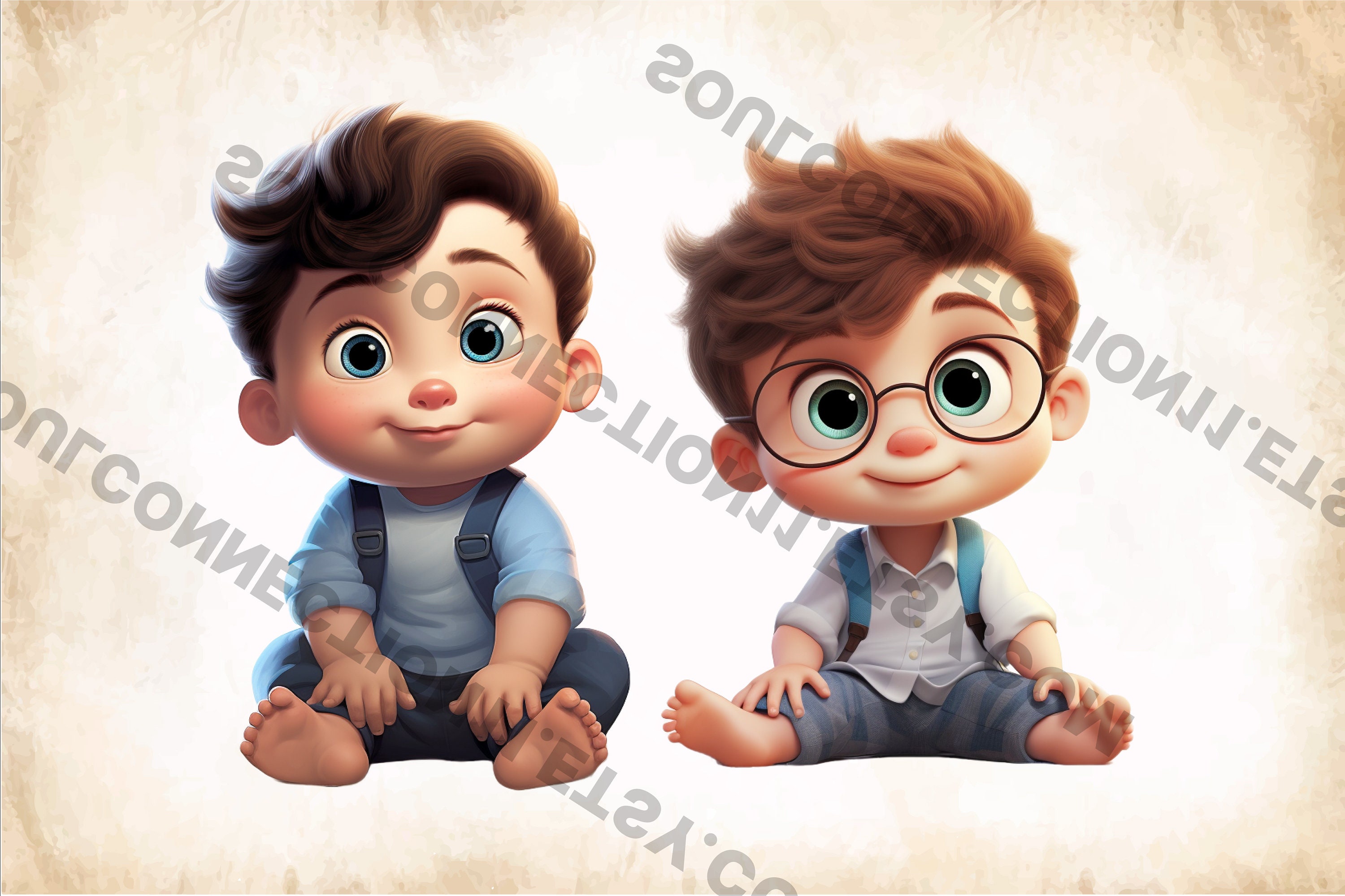 Baby Boy Clipart Bundle, Sublimation Design (PNG Digital Sticker) - Etsy