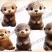 Otter Clipart Bundle, Nursery PNG Images (digital Download - Etsy