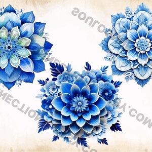 Flower Mandala PNG Clipart, Mandala Images Bundle, Sublimation Design ...