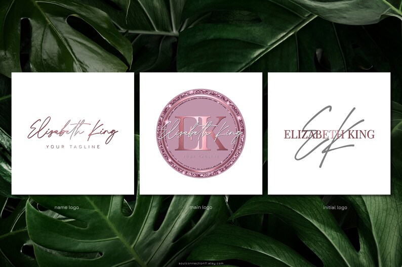 Blush Pink Logo Beauty Logo Premade Logo Design Beige Round - Etsy