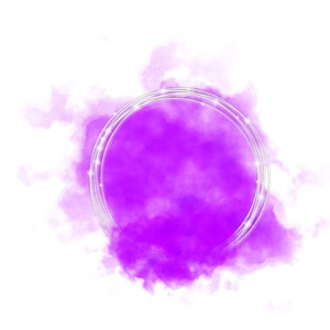 Purple Smoke Logo Background PNG, 300 DPI Silver Circle Ring, Logo ...