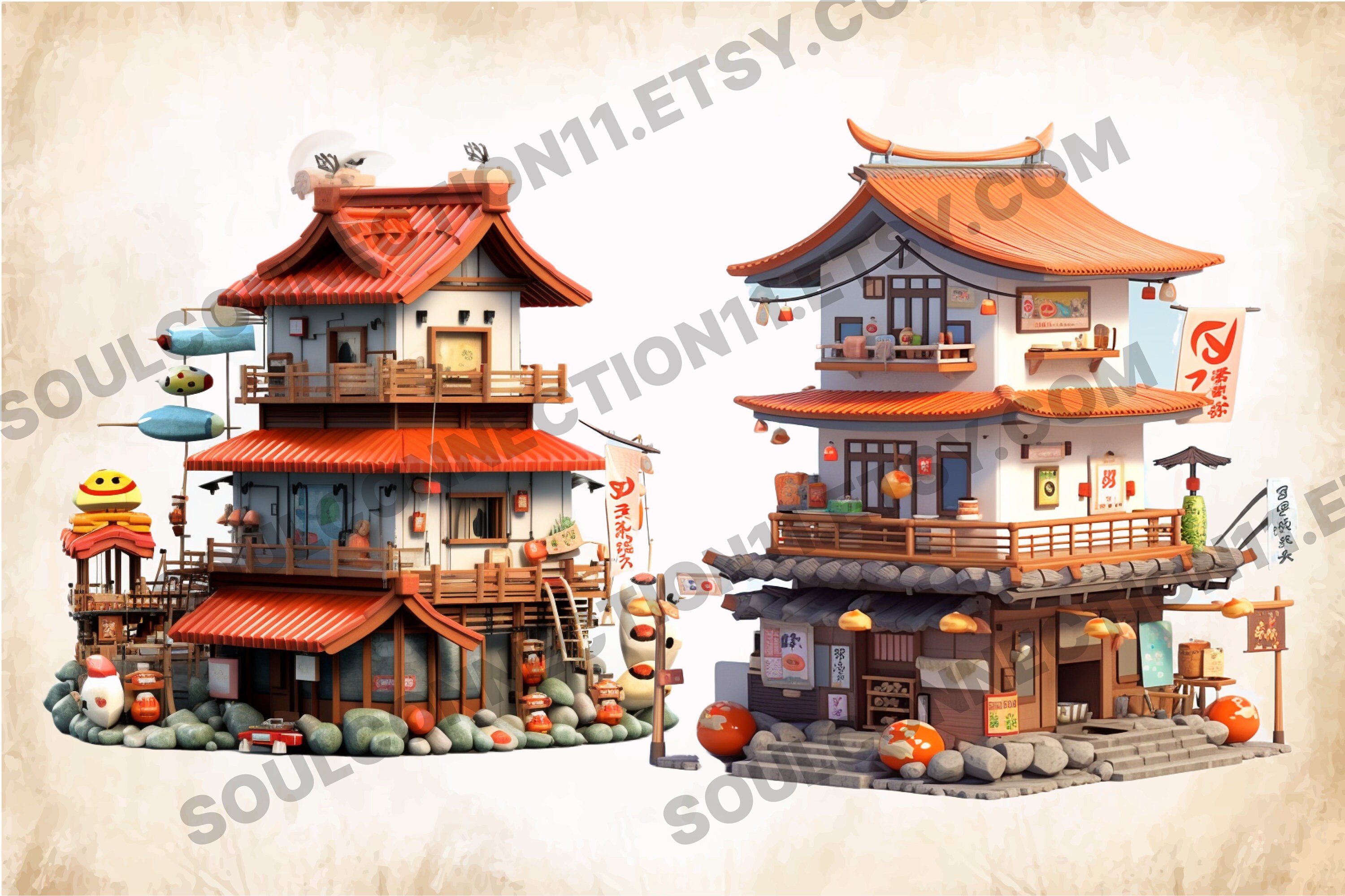 Cartoon Sushi Restaurant PNG Clipart Sushi Bar Images China - Etsy