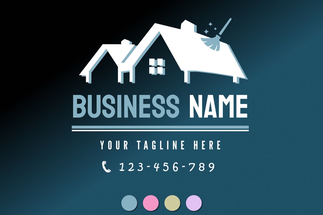 Simple Cleaning Logo, Premade Logo Design, House Cleaning Logo ...