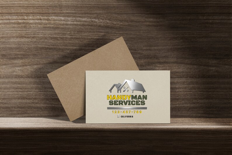 Handyman Services Logo, Premade Construction Logo (digital Files) - Etsy