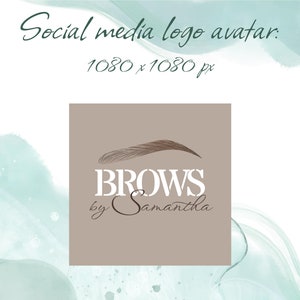 Beauty Logo, Brows Logo, Brow Artist Logo, Minimalist Logo, Salon Logo ...