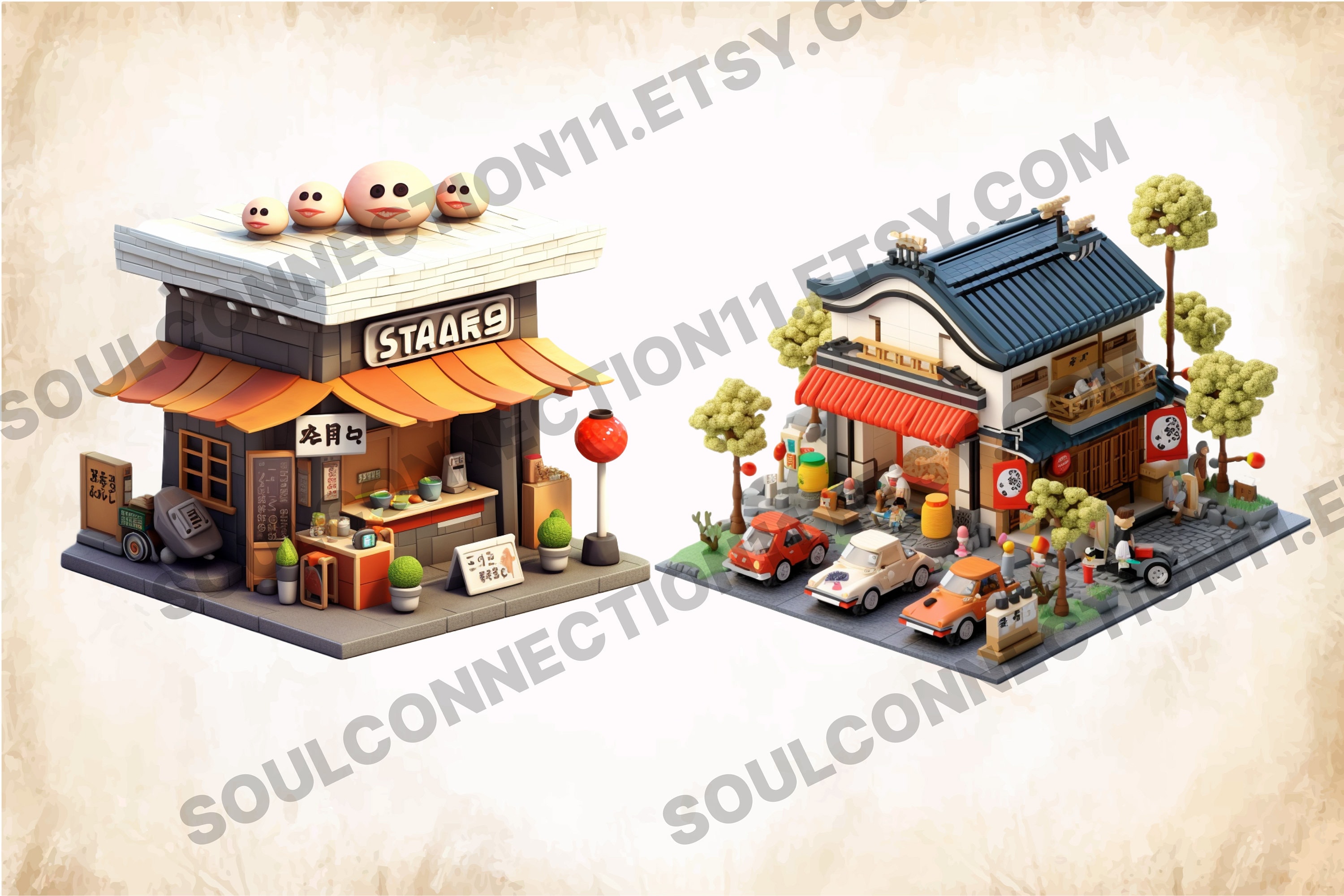 Cartoon Sushi Restaurant PNG Clipart Sushi Bar Images China - Etsy