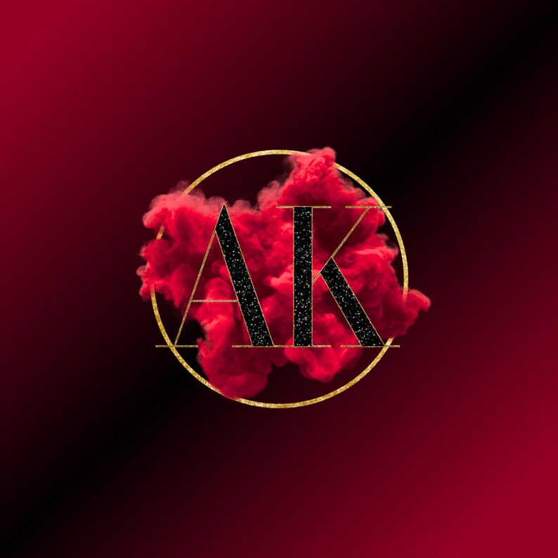 Red Gold Logo Boutique Logo Red Black Logo Glitter Logo - Etsy