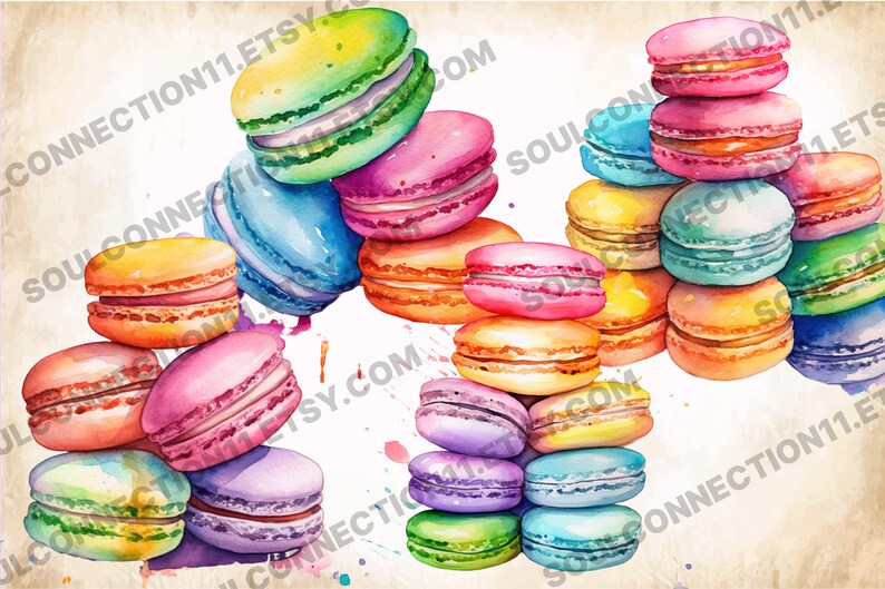 Candy Clipart Bundle Rainbow Sweets PNG Watercolor Delicious - Etsy