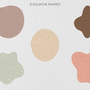 Abstract Shapes Clipart, Boho Figures PNG, Bohemian Spot Bundle ...