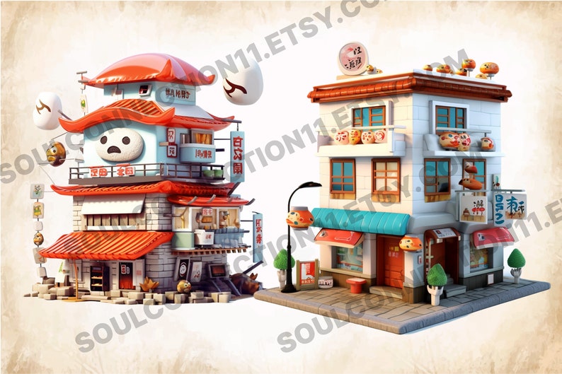 Cartoon Sushi Restaurant PNG Clipart Sushi Bar Images China - Etsy