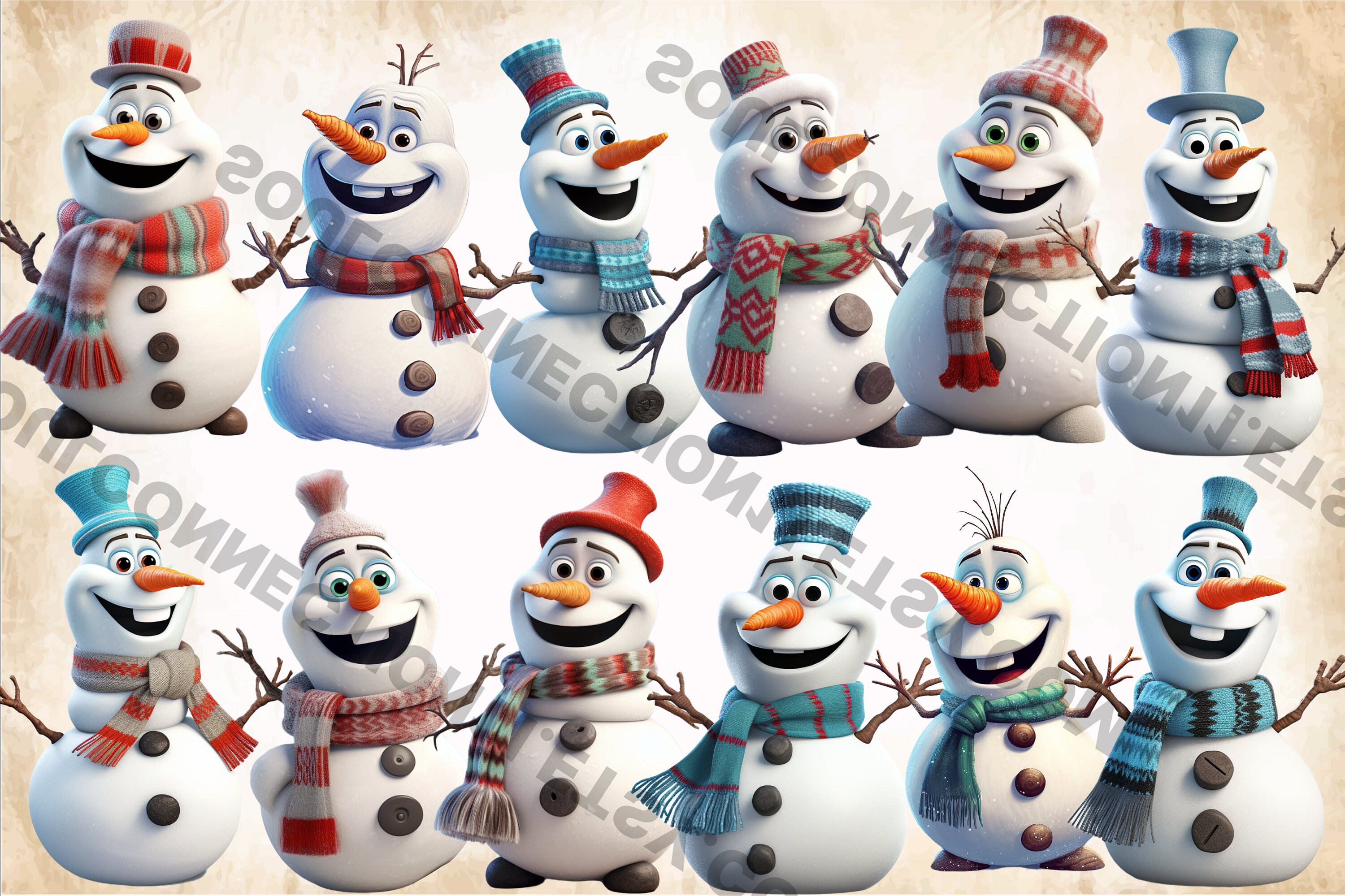 XXL Christmas PNG Clipart, Christmas Images Bundle, Santa, Deer ...