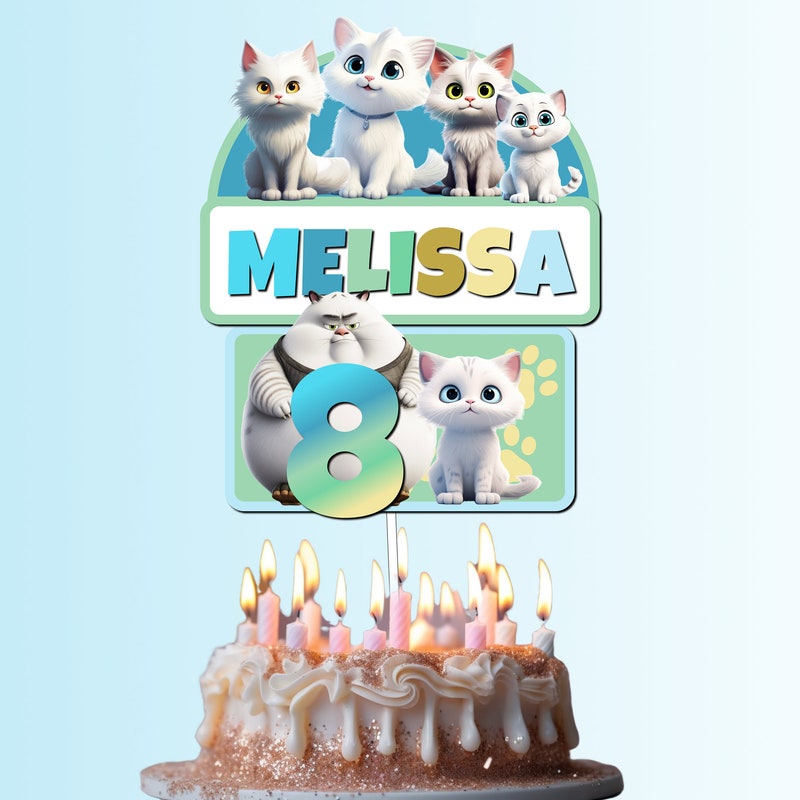 Cat Cake Topper - Etsy