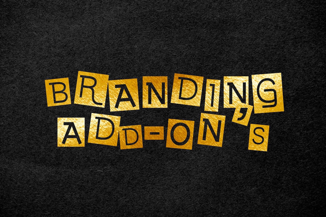 BRANDING ADD-ON - Etsy