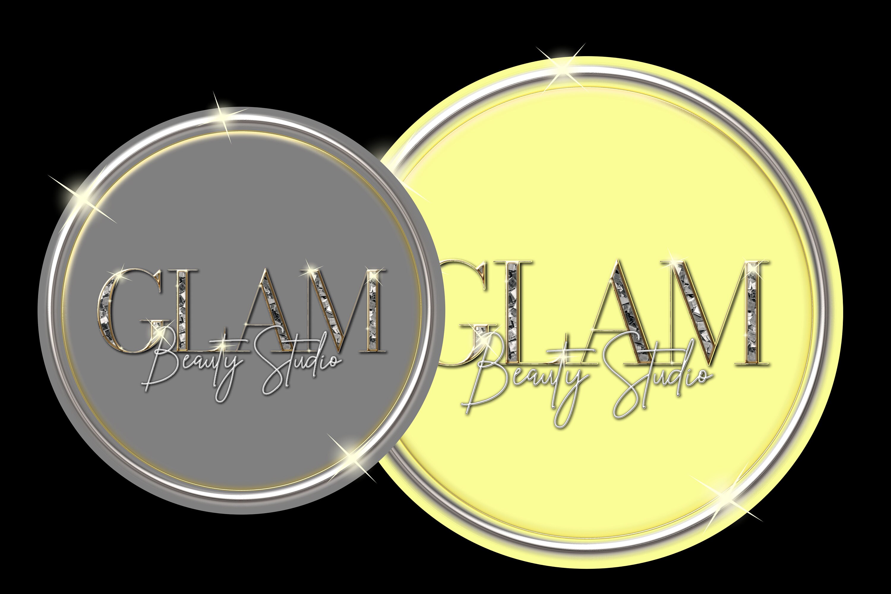 Premade Logo Design Custom Circle Logo PNG Round Logo Glam - Etsy