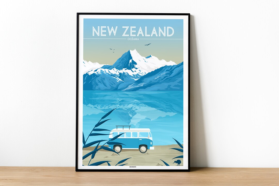 Poster NEW ZEALAND OCEANIA - Etsy