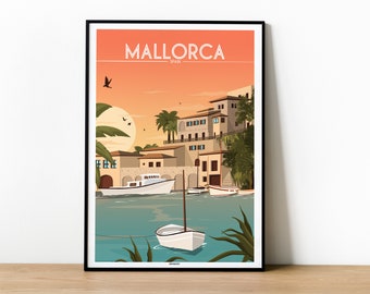 Mallorca Print, Majorca Travel Print, Mallorca Poster, Spain Wall Art ...