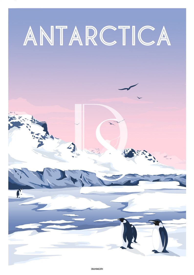 ANTARCTICA Poster - Etsy