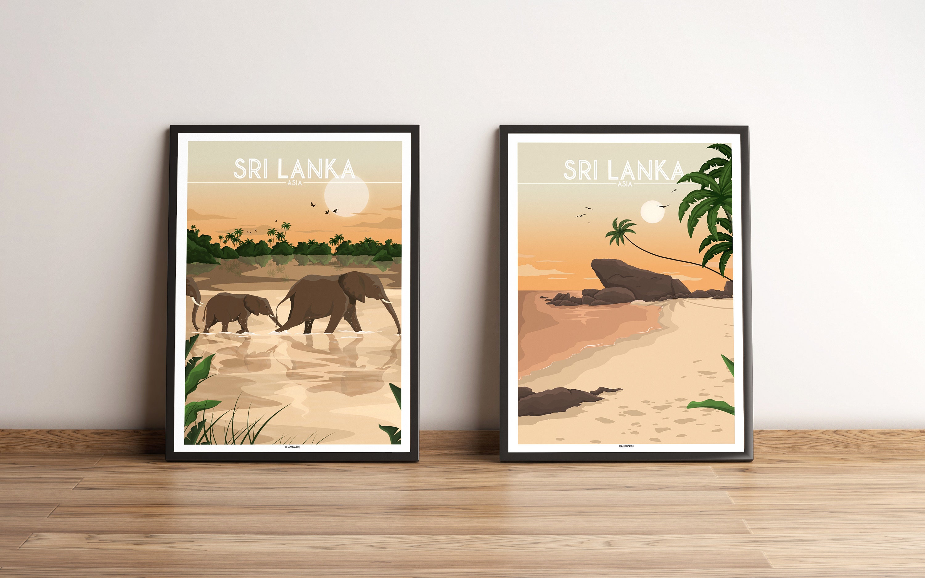 Affiche SRI LANKA - ASIA - Etsy France
