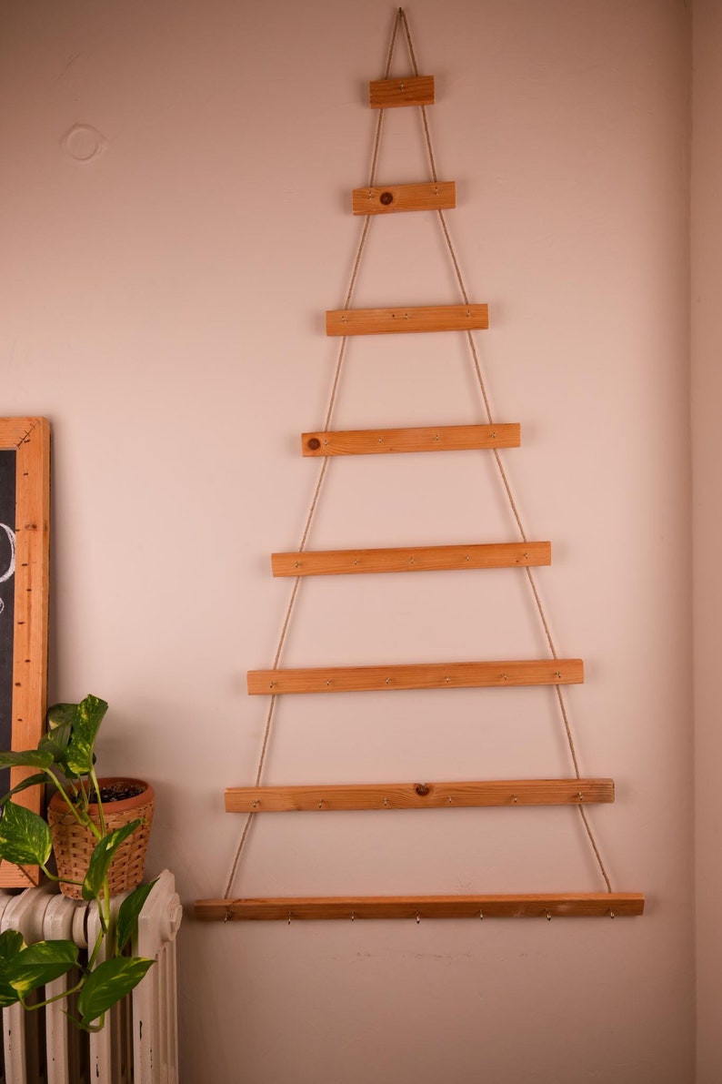 Wood Christmas Tree, Christmas Wall Dekor, Handmade Christmas Tree - Etsy