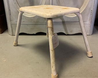 Vintage Step Stool, Kitchen Stool, Metal Step Stool, Foldout Steps ...