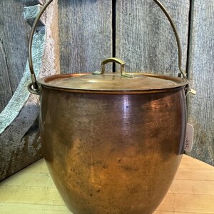 Italian Jenzo Lidded Copper Pot - Etsy