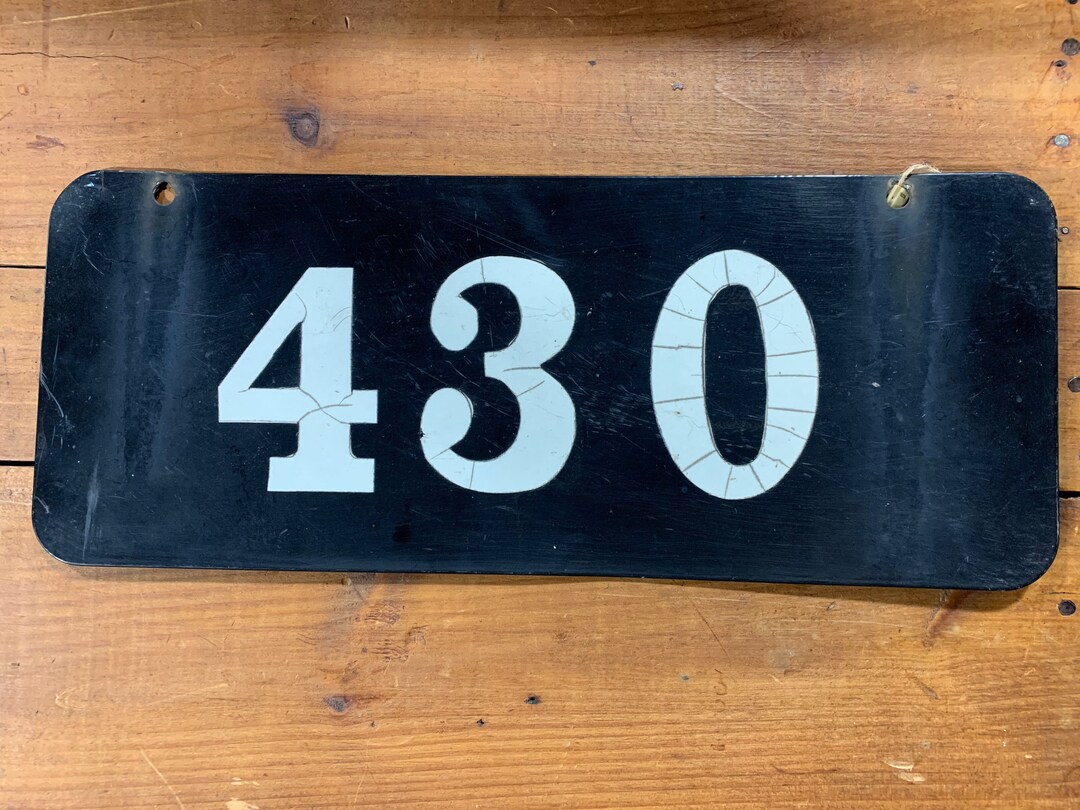 Double Sided Metal Sign “430” - Etsy