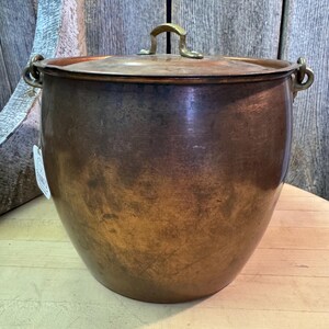Italian Jenzo Lidded Copper Pot - Etsy