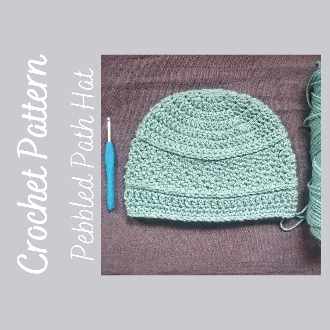 Crochet Chemo Hat Pattern, Pebbled Path Hat, Crochet Hat Pattern for ...