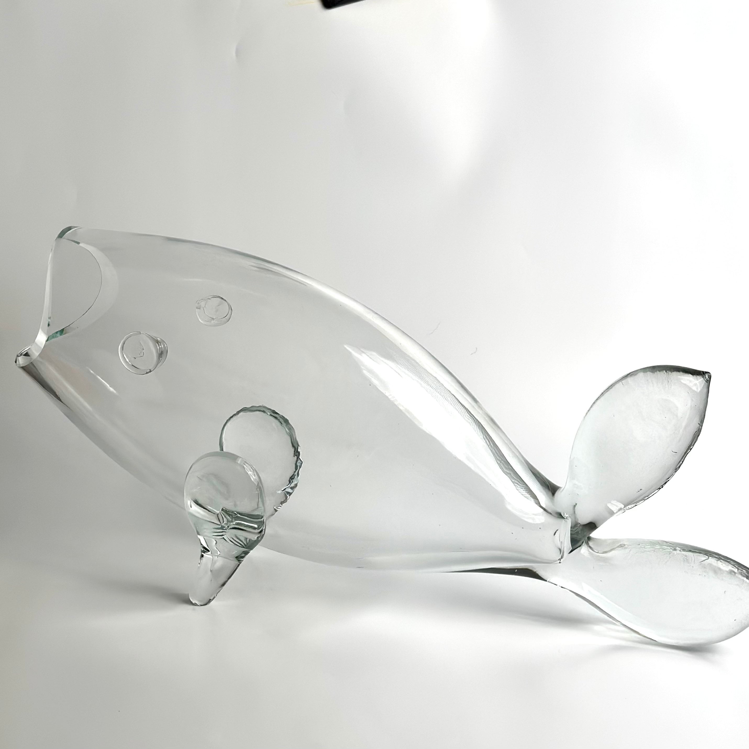 Blenko Glass Fish 971M 16 Inch Vintage Art Glass 70s Mid - Etsy