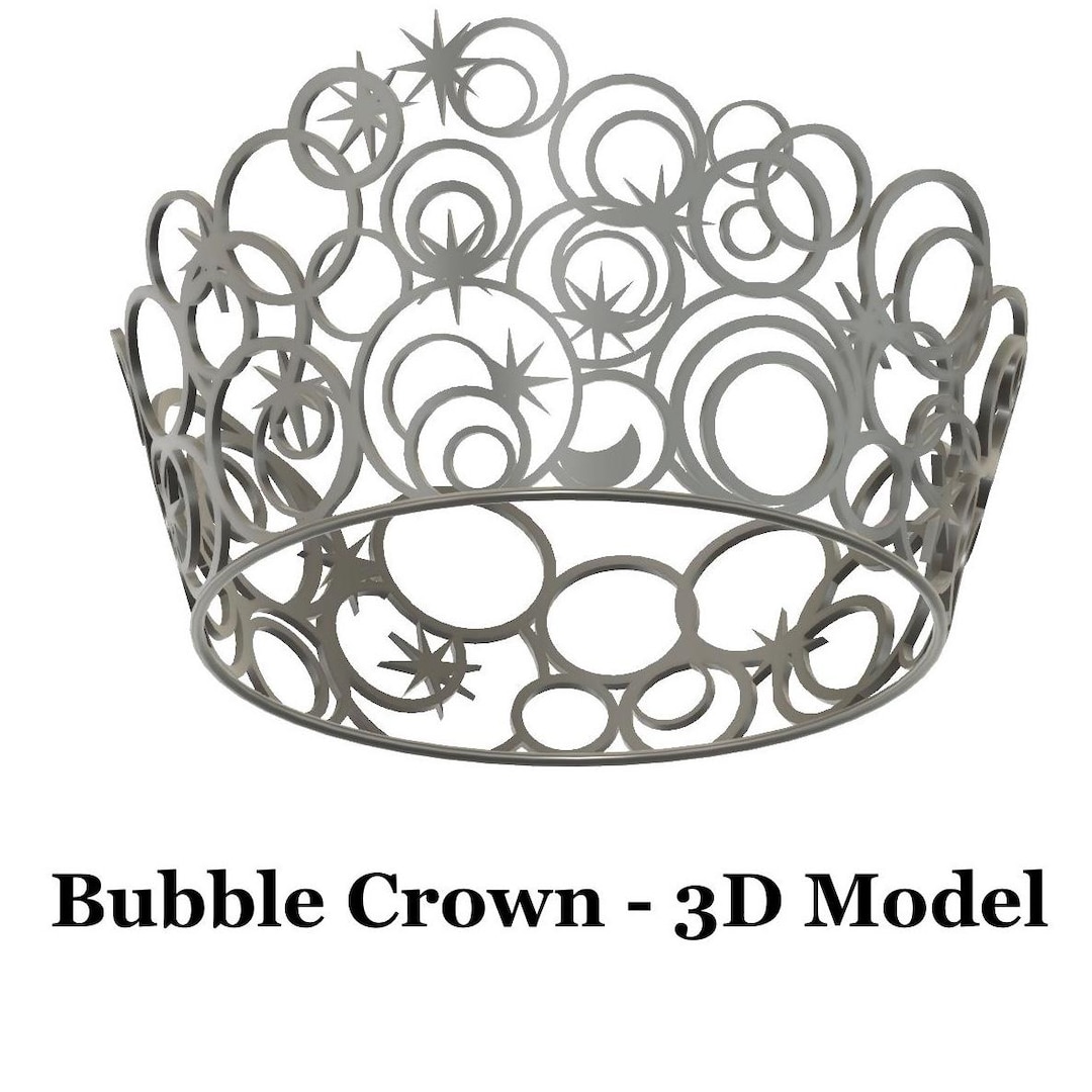 Bubble Crown | 3D Model - Etsy