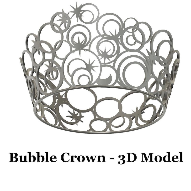 3d File 3d Print Tiara - Etsy