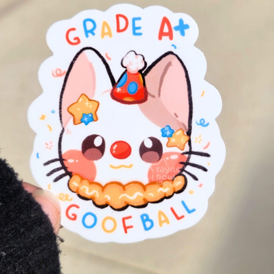 Grade A+ Goofball Sticker, Vinyl Sticker, Cute Sticker, Aesthetic ...