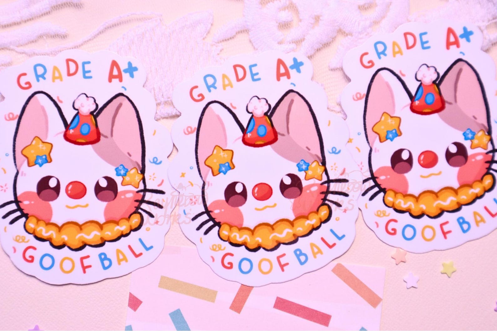 Grade A+ Goofball Sticker, Vinyl Sticker, Cute Sticker, Aesthetic ...
