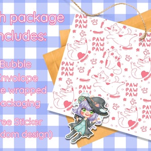 Dark Magic Cat Sticker, Gothic Sticker, Spooky Cute, Cute Sticker ...