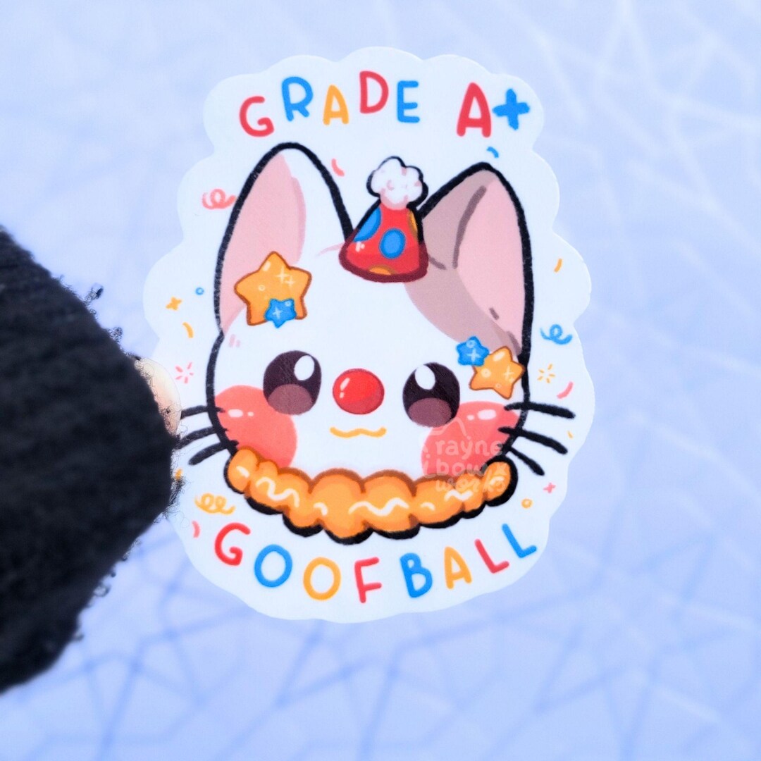 Grade A+ Goofball Sticker, Vinyl Sticker, Cute Sticker, Aesthetic ...