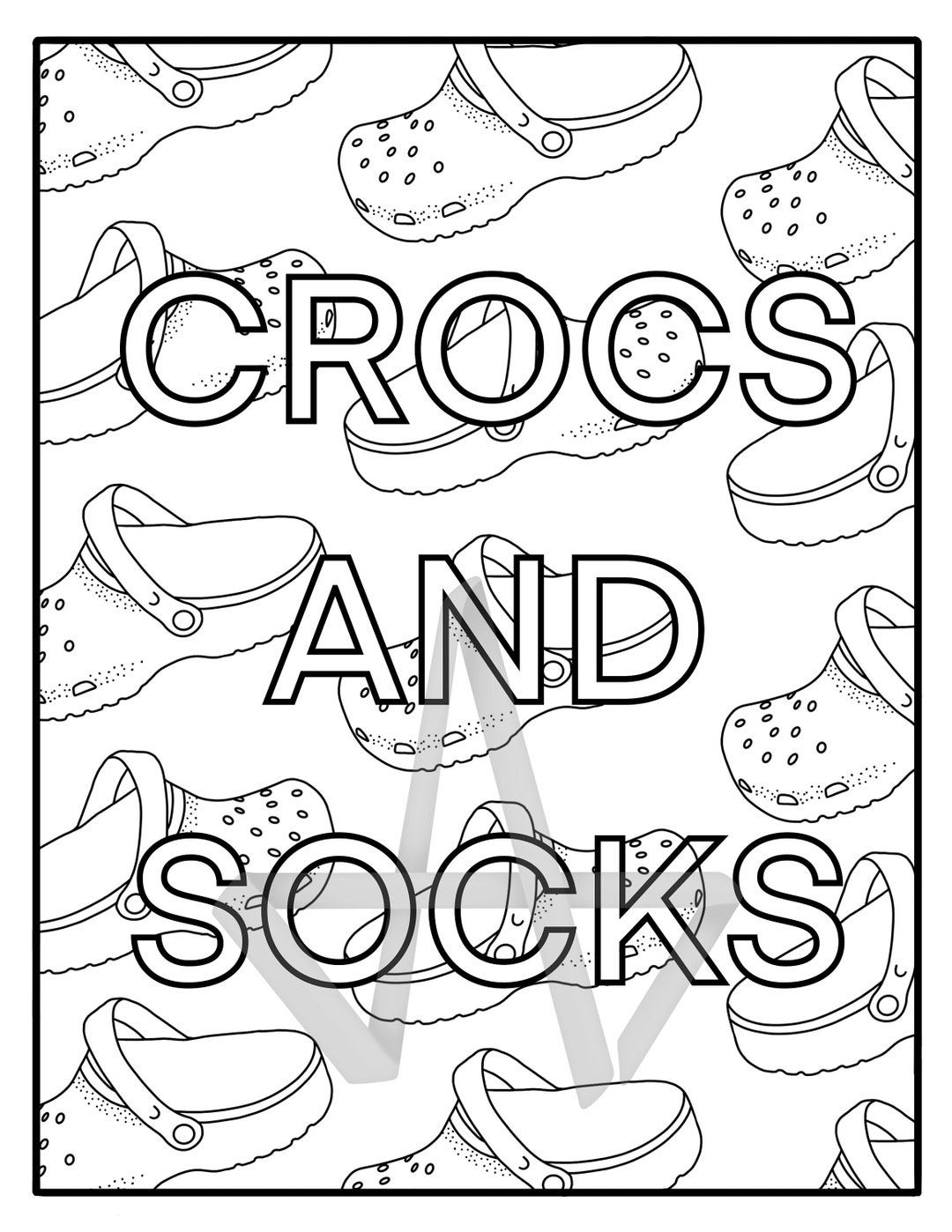 Cool Shoe Coloring Pagescrocs