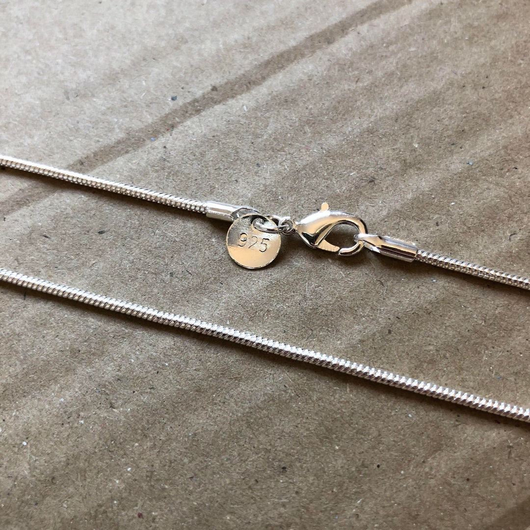 2mm Sterling Silver 925 Snake Chain Silver Silver Necklace Mens Chains ...