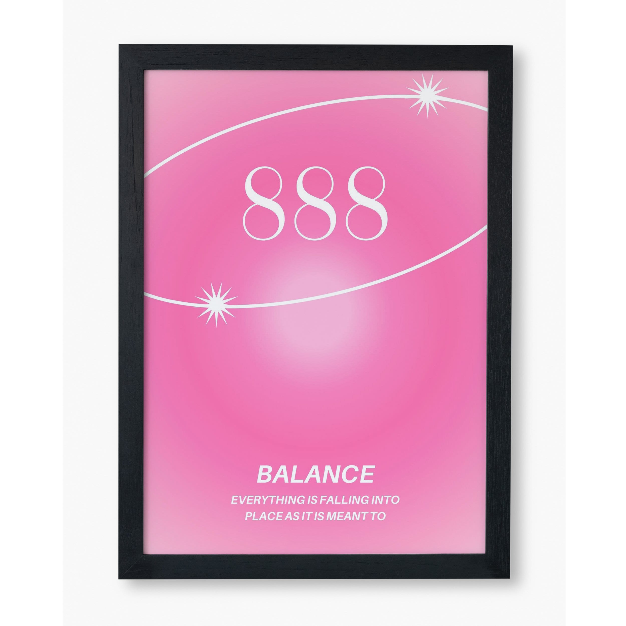 888 Print, Angel Numbers Poster, Light Pink Wall Art, Girly Wall Art ...