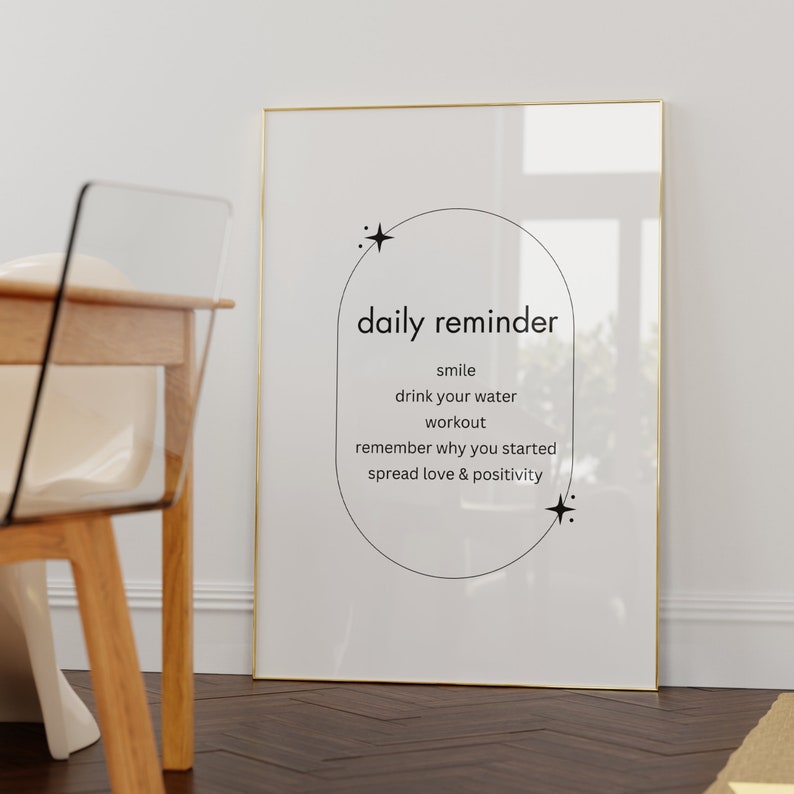 Mindful Aesthetic Poster, Intuition Wall Art, Daily Reminder Poster ...
