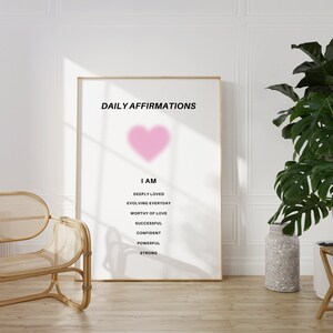 Daily Affirmations Printable, Y2k Aura Gradient, Retro Vintage Aura ...
