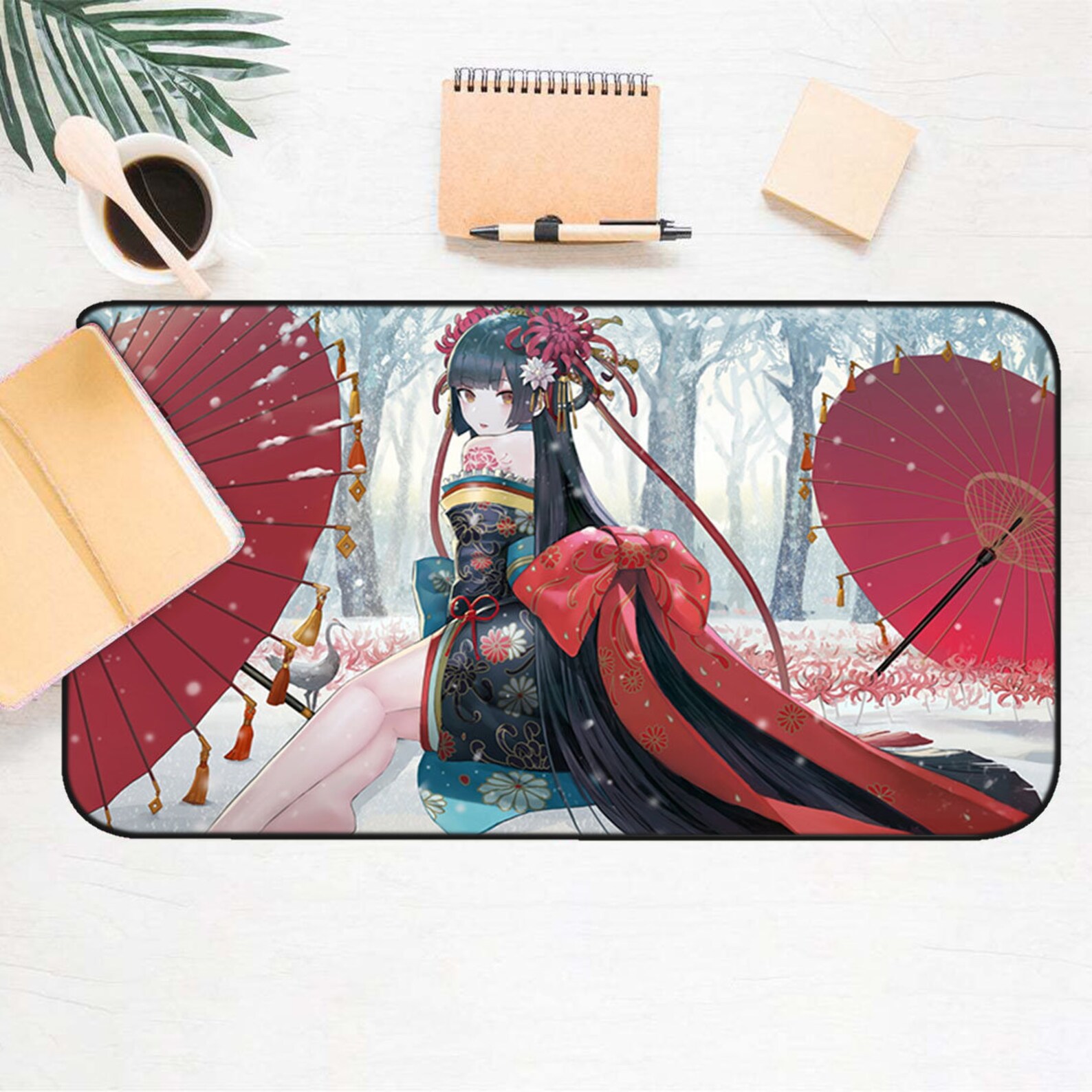 Large Mouse Pad Anime Girl Sexy Colorful Desk Mat Japan Etsy
