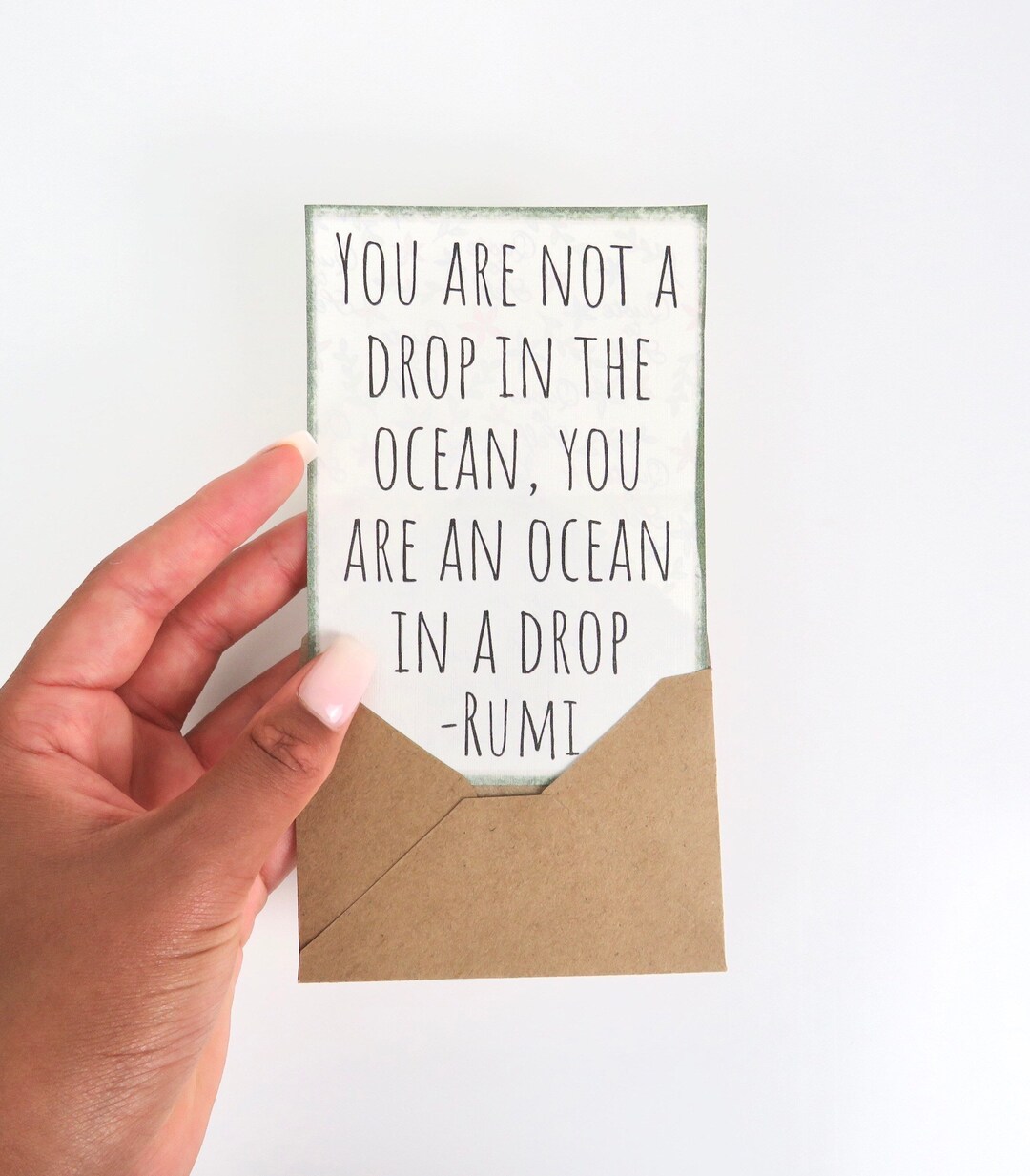 Rumi Quote Happy Mail Letter Inspirational Gift Send a Note Quote Print ...