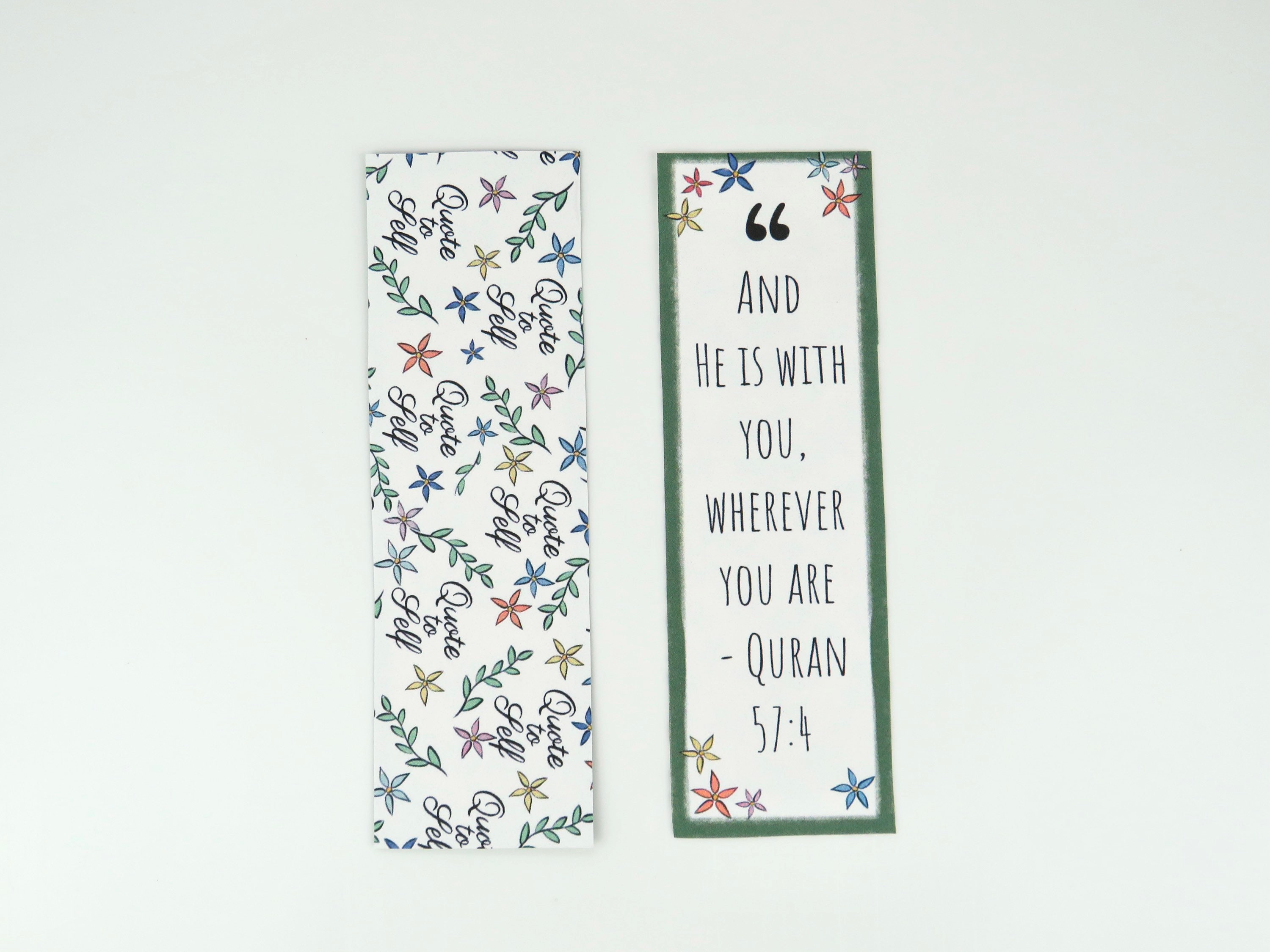 Islamic Quote Bookmark Religious Gift Quran Quote Keepsake - Etsy Canada