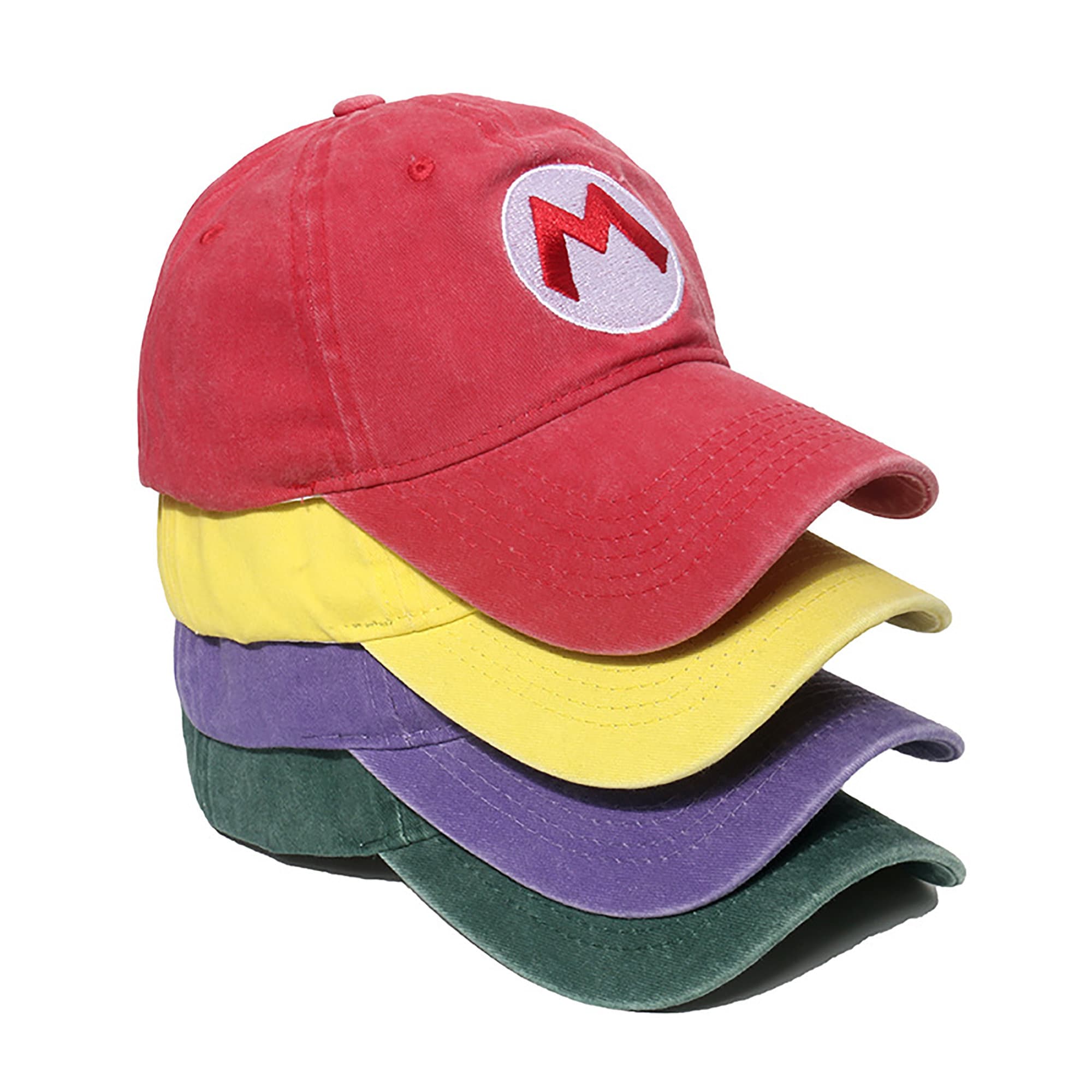 Personalized Super Mario Baseball Caps,mario Bros Washed Canvas Hats ...