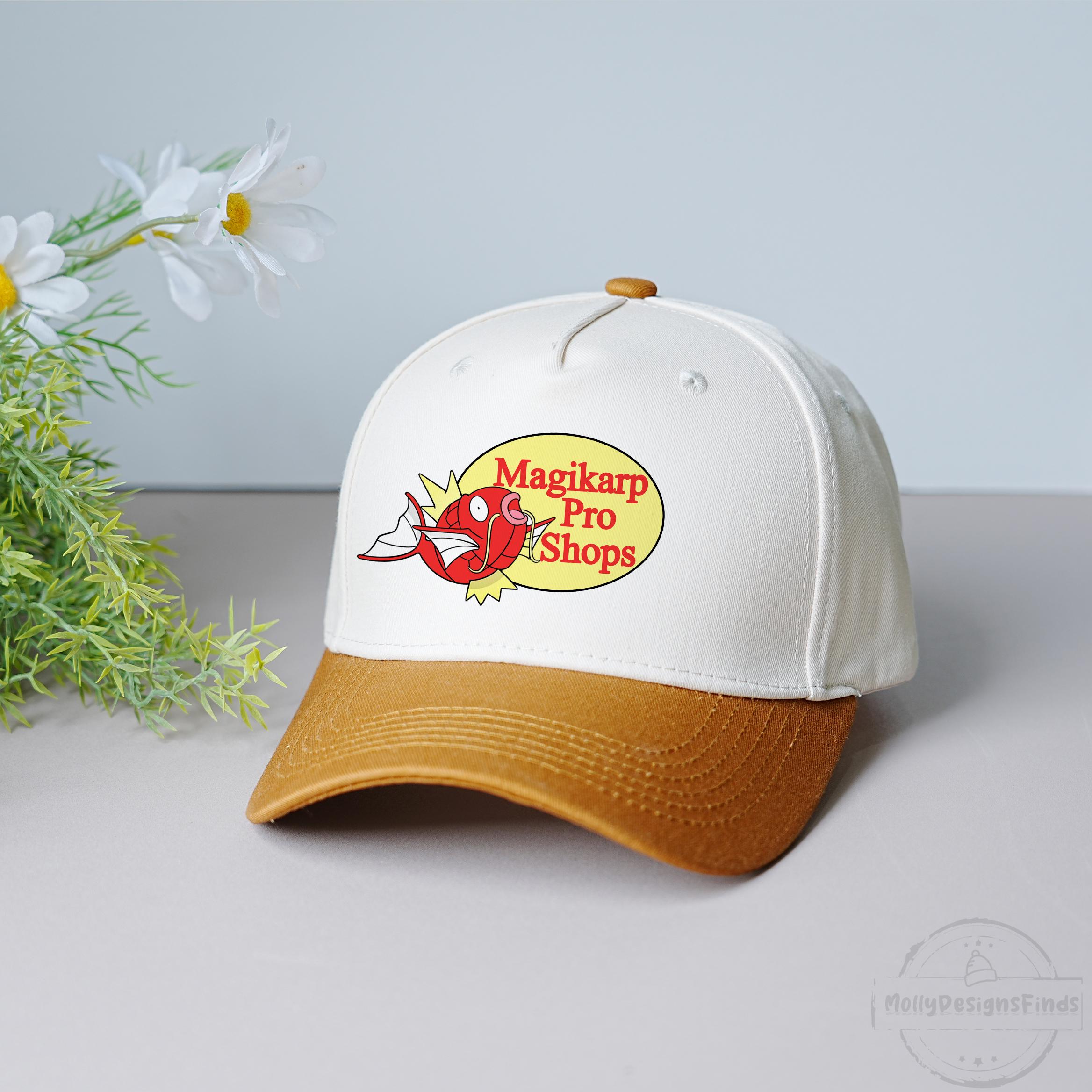 Magikarp Pro Shops Printed Hat,cool Anime Hat,funny Novelty Trucker Hat ...