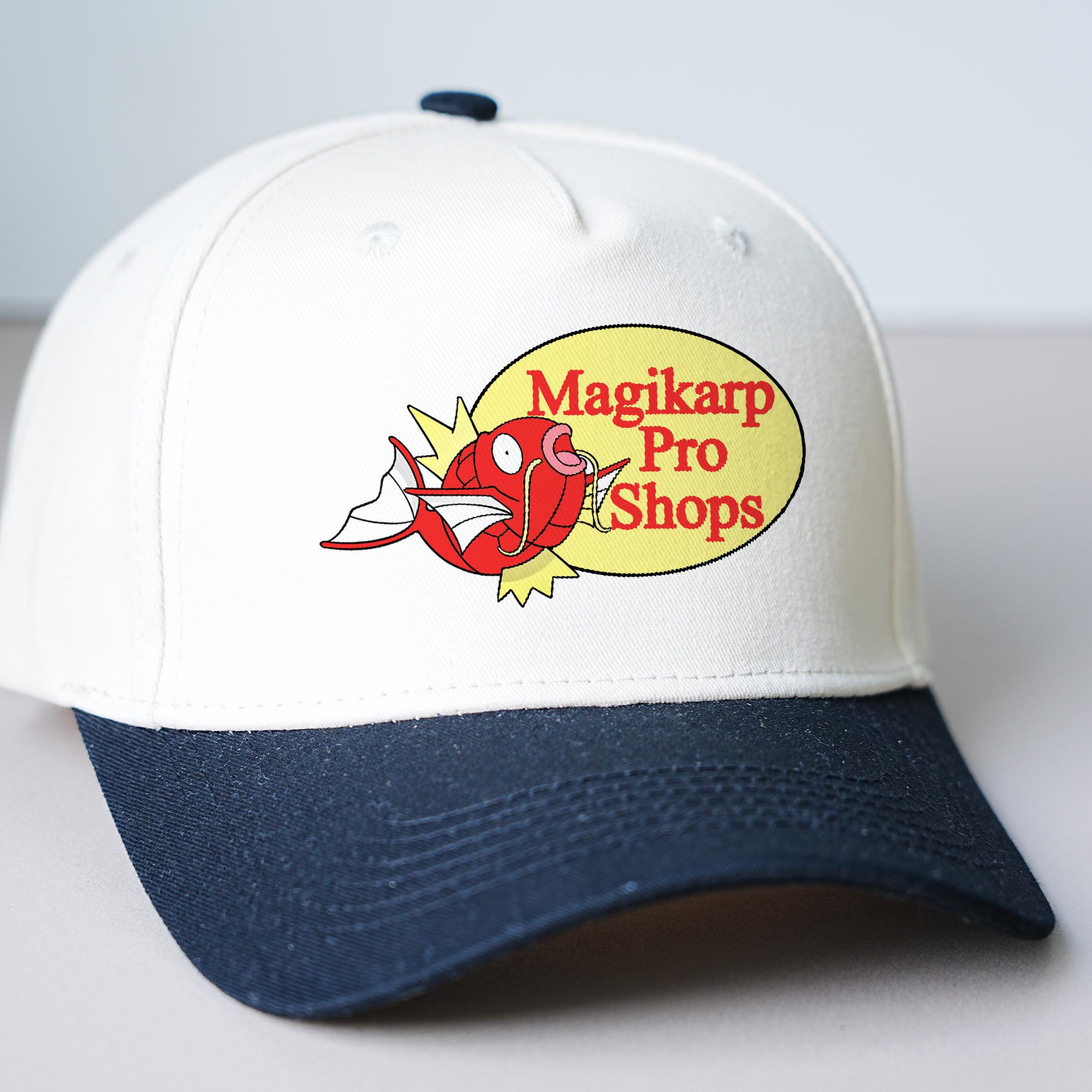 Magikarp Pro Shops Printed Hat,cool Anime Hat,funny Novelty Trucker Hat ...