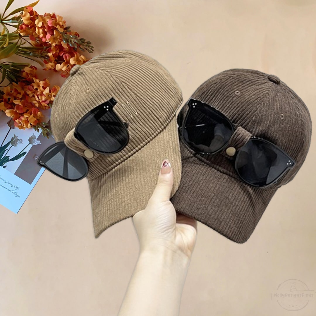 Corduroy Sunglasses Baseball Cap,trendy Casual Baseball Hat,retro ...